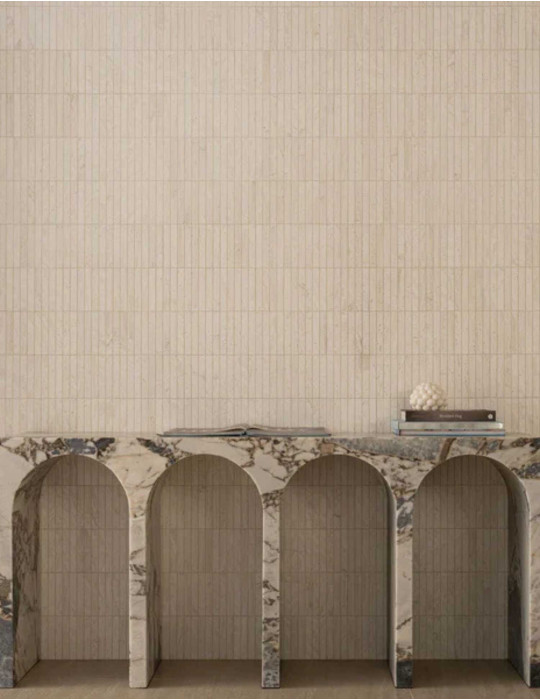 SUPERWHITE TRAVERTINE KIT KAT MOSAIC